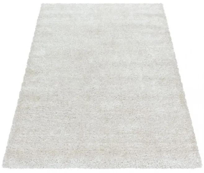 Vopi | Kusový koberec Brilliant shaggy 4200 natur - 60 x 110 cm
