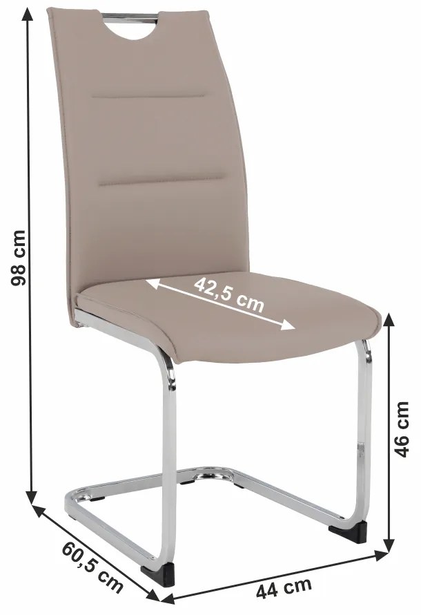 Kondela Jídelní židle, světlehnědá, TOSENA