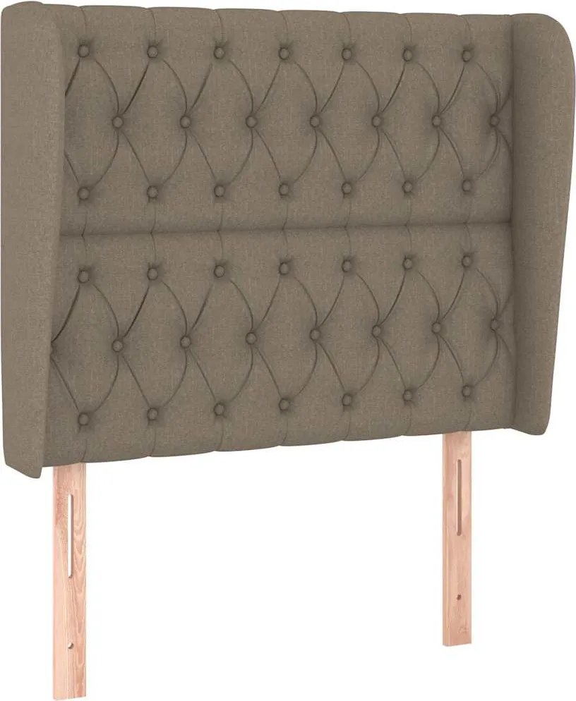 Box spring postel s matrací taupe 90x190 cm textil 3128729