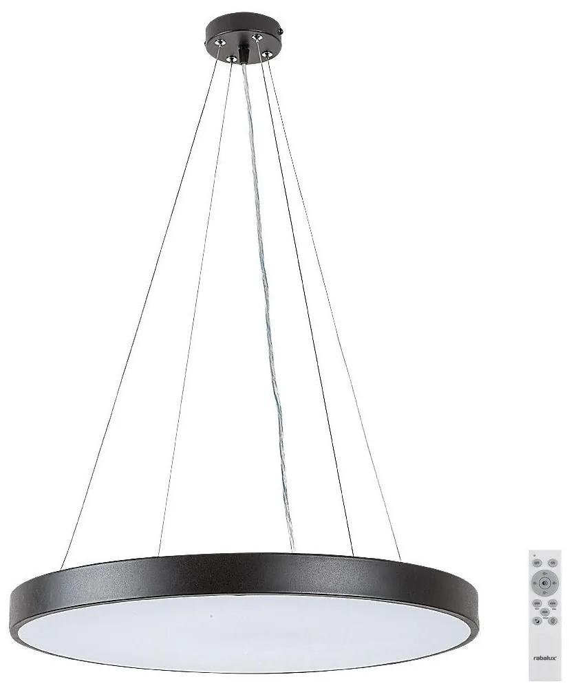 Rabalux | Rabalux 71041 - LED Stmívatelný lustr na lanku TESIA LED/60W/230V černá + DO | RL71041