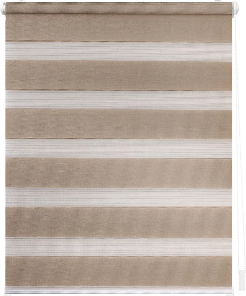 Lichtblick Duo roleta Klemmfix, bez vrtání, od 45 x 150 cm. (šedohnědá, 100 x 150 cm)
