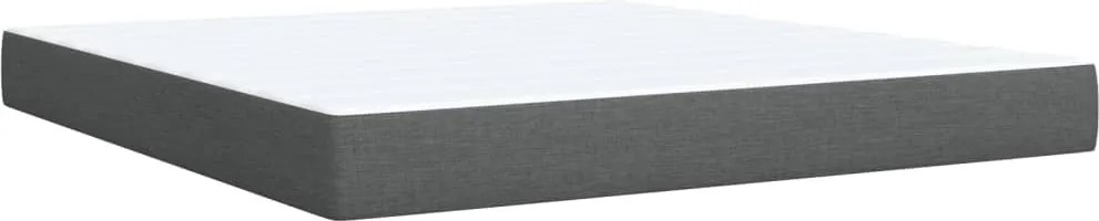 Box spring postel s matrací tmavě šedá 180x200 cm textil 3290561