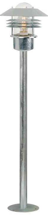 Pozinkovaný zahradní sloupek Vejers pro žárovku E27 92cm  - Nordlux