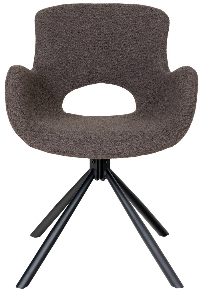 House Nordic Jídelní židle AMORIM hnědé bouclé 1001187
