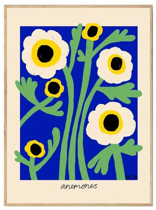 The Poster Club Plakát Yellow Anemones 50x70