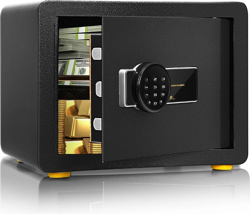 Costway Bezpečný elektronický trezor 31,5 l s digitální klávesnicí a klíčem