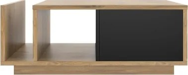 Aosom Multifunkční retro jídelní podstavec s integrovaným LED osvětlením, klasický dřevěno-kovový design, úložný prostor s možností samostatného stmí…