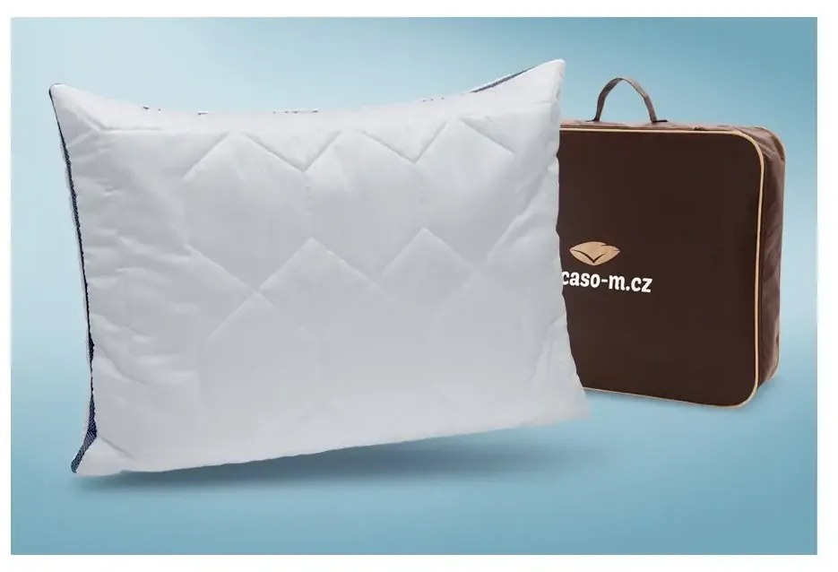 Polštář Traumwell 40x60 cm zip+vak (500 g) dárková hnědá taška na zip