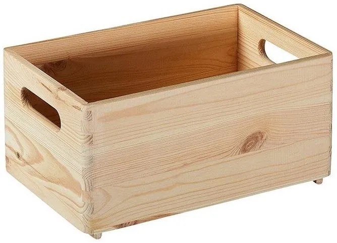 Úložný box kesper víceúčelová dřevěná bedýnka 40 x 30 x 23 cm
