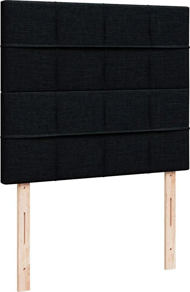Box spring postel s matrací černá 120x190 cm textil 3291997