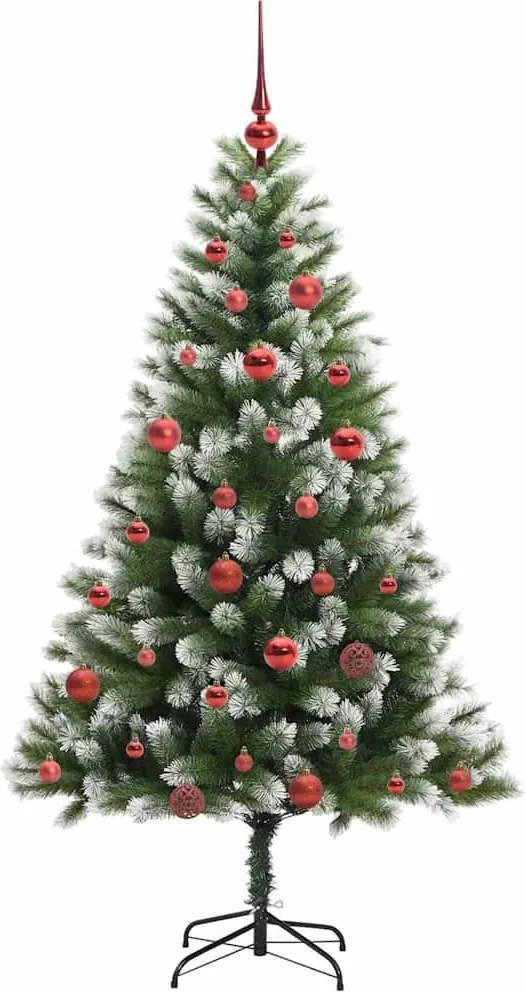 Umělý vánoční stromeček s umělým sněhem 150 LED Teplá bílá 3395433