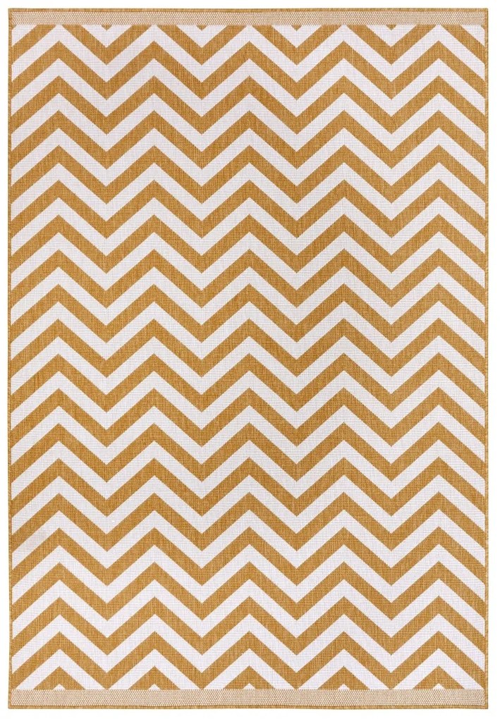 NORTHRUGS - Hanse Home koberce Kusový koberec Twin Supreme 105795 Palma Ochre – na ven i na doma - 80x350 cm