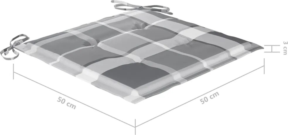 vidaXL Marketos Zahradní židle s poduškami 8 ks masivní akáciové dřevo