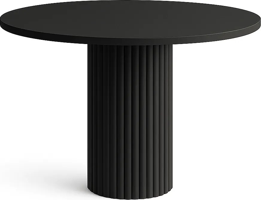 NW Kulatý jídelní stůl NESTORIO 2, 90 cm Barva/ dekor: Kašmír, Barva nohy stolu: Černá