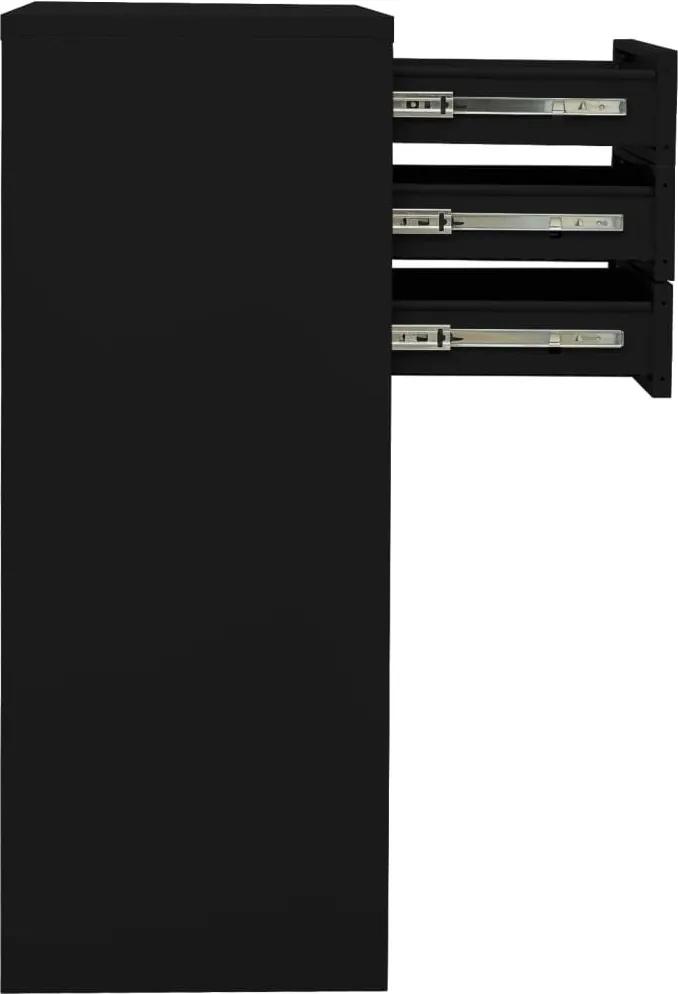 vidaXL Kancelářská skříň 90 x 40 x 102 cm ocel [336407] Barva: Bílá