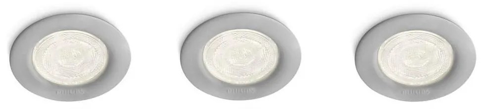 Philips | Philips 59100/87/16 - SADA 3x LED bodové zápustné svítidlo SCEPTRUM LED/3W | M3152