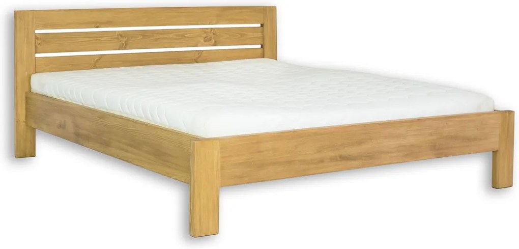 Masivní postel 180x200cm ACC 06 - K09 přírodní borovice