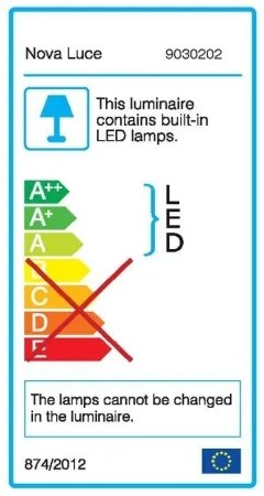 Nástěnné LED svítidlo NOVA LUCE CLIP 3W 3000K černé s vypínačem 9030202
