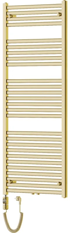 Mexen Hades, elektrické topné těleso 1500 x 600 mm, 600 W, zlatá lesklá, W104-1500-600-2600-50