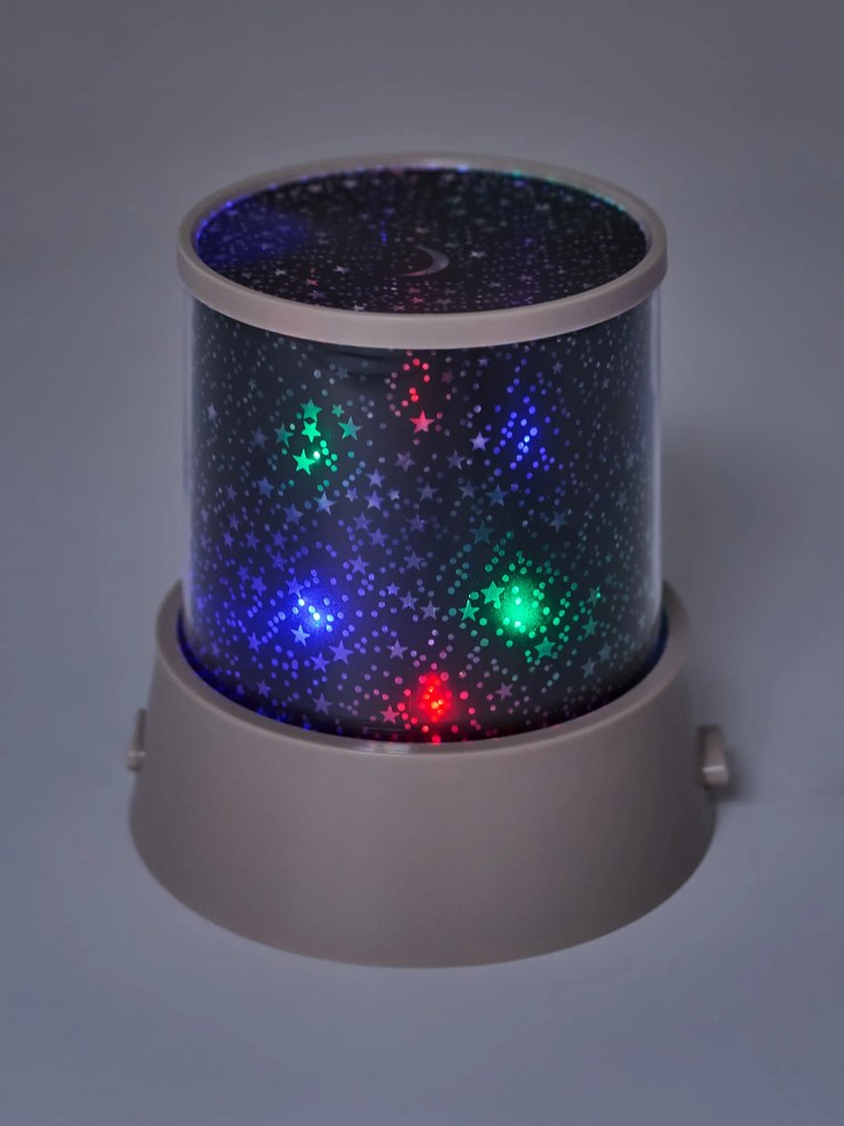 Sinsay - Rotační LED RGB projektor hvězd - béžová