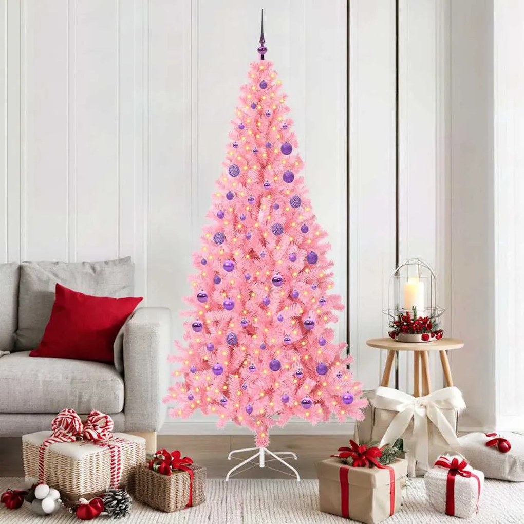 Vánoční stromeček Růžová 180 cm PVC 3396435