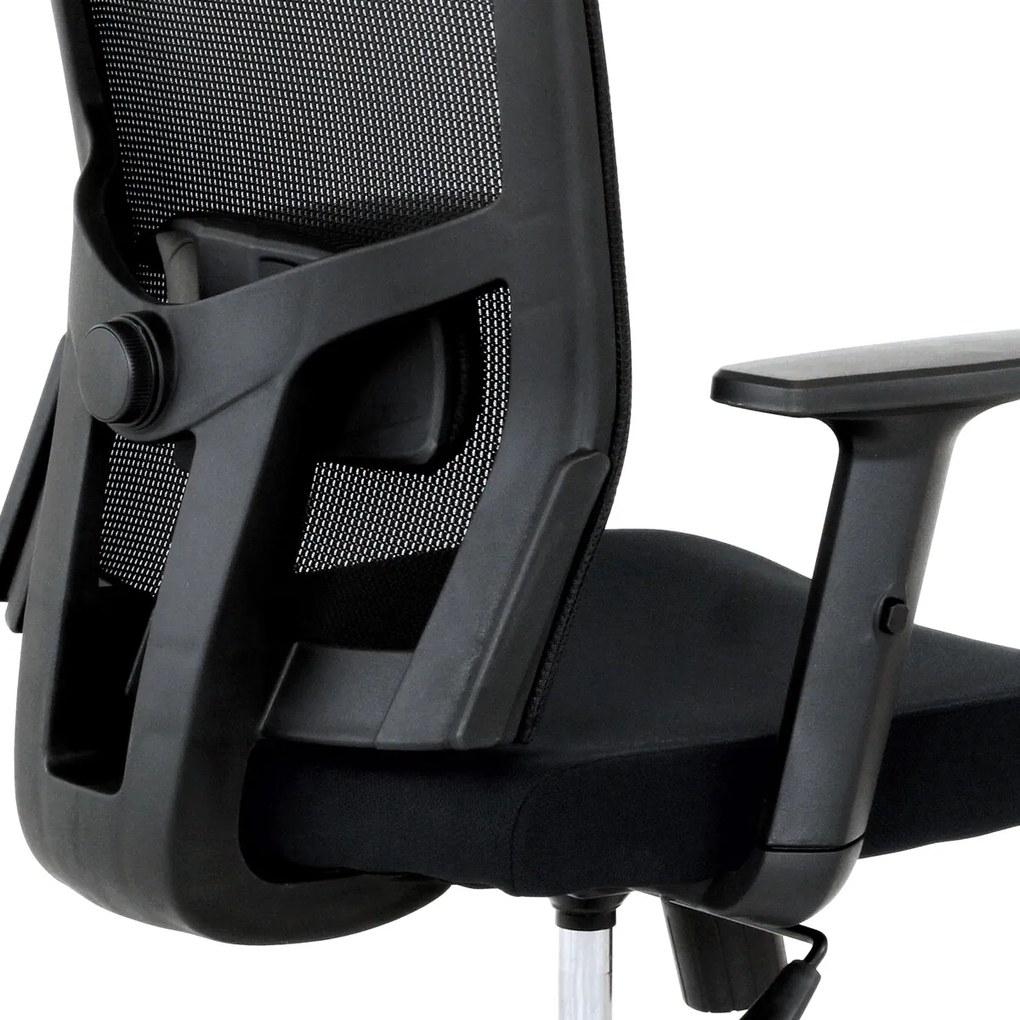Ergonomická kancelářská židle VALERIO - černá síťovina
