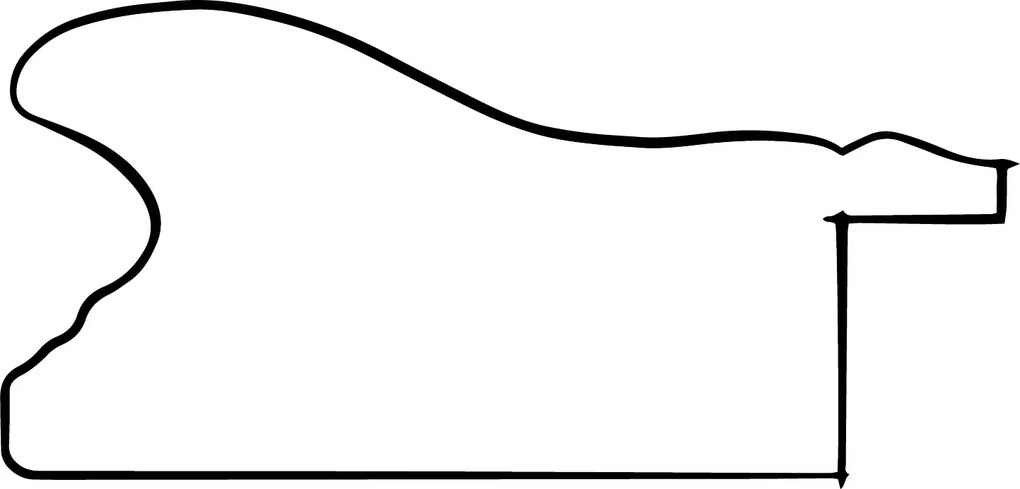 DANTIK - Zarámované zrcadlo - rozměr s rámem cca 60x100 cm z lišty PROVENCE bílá (2652)