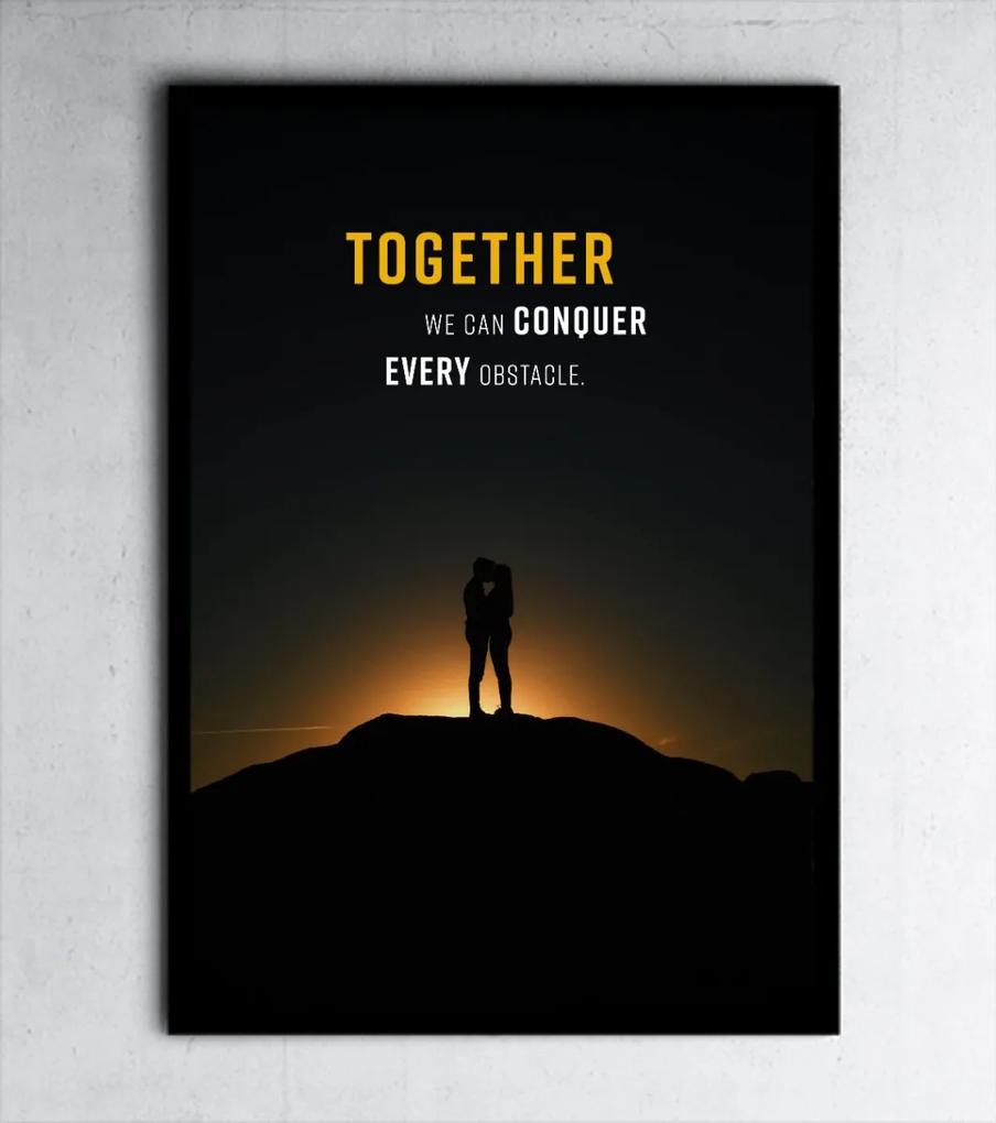 Pixada Achieve Together - motivační obraz Velikost: B2 - 50x70 cm, Volba rámu: plakát bez rámu