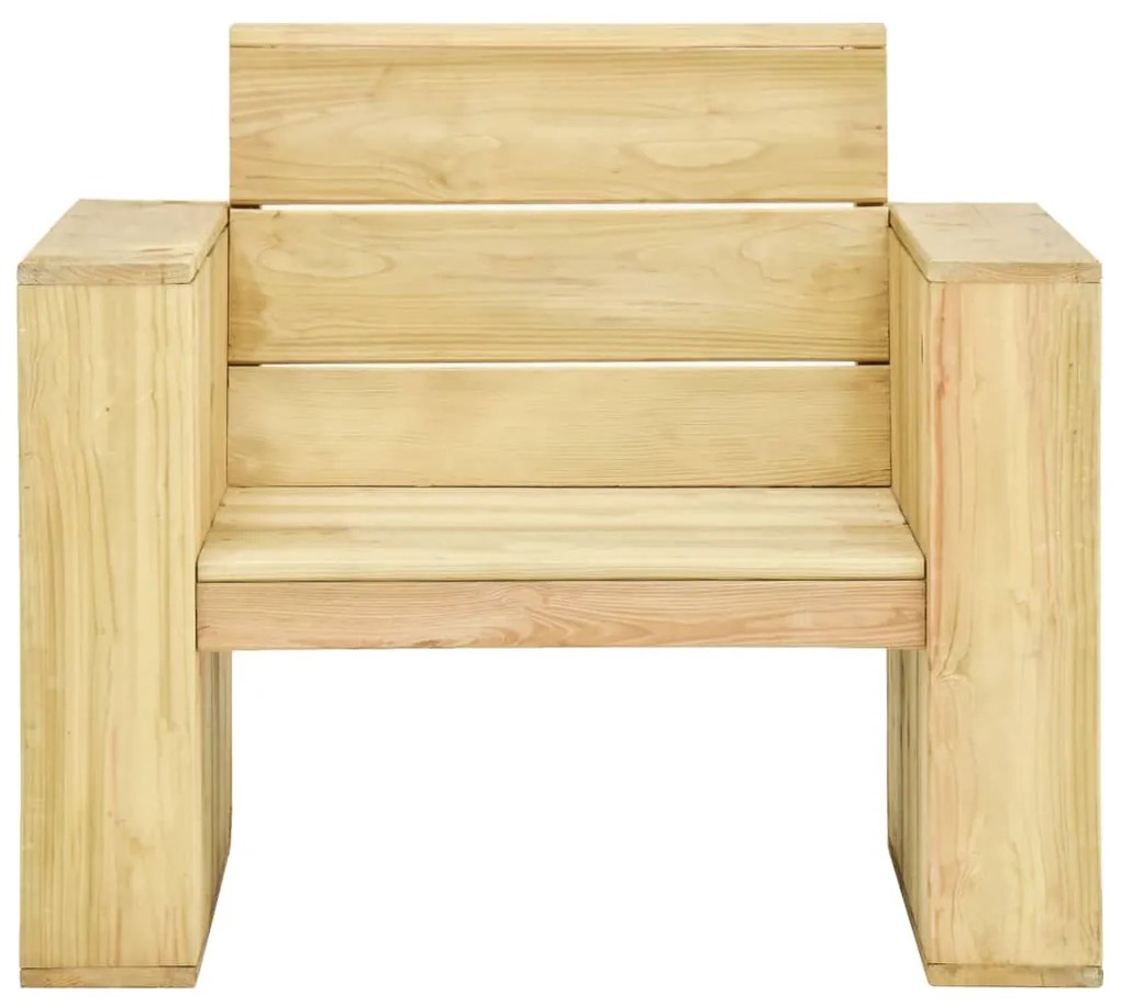 Zahradní židle 89 x 76 x 76 cm impregnované borové dřevo - Default Title