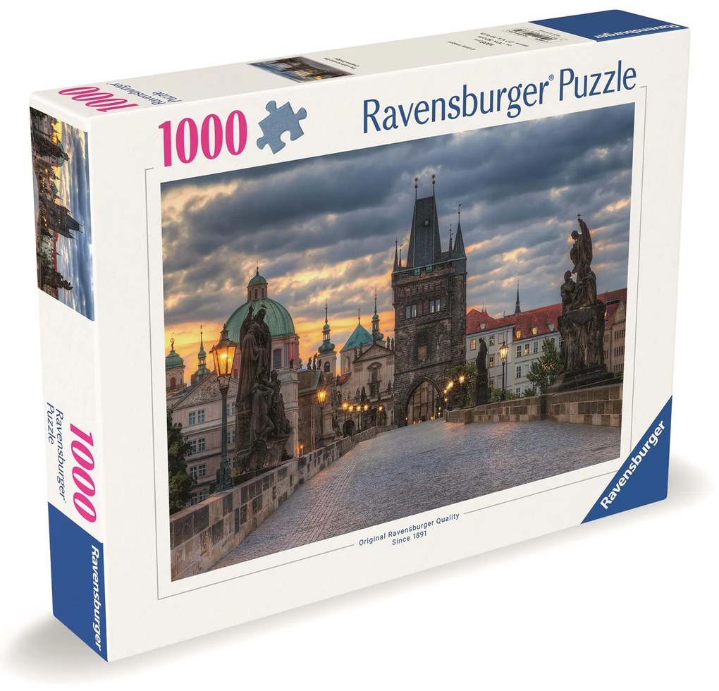 Puzzle ravensburger 120006732 česká kolekce: praha: procházka po karlově mostě