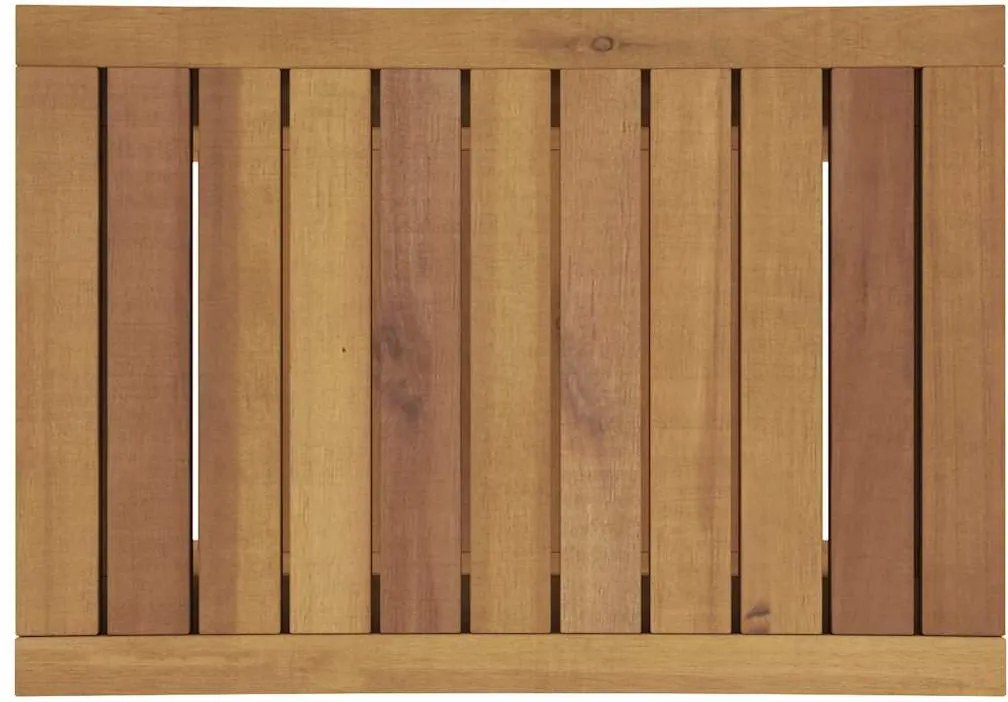 Odkládací stolek do koupelny 50x35x45 cm masivní teakové dřevo 340748
