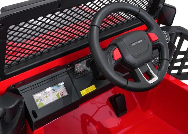 Elektrické autíčko Jeep BEAST 4x4 červené