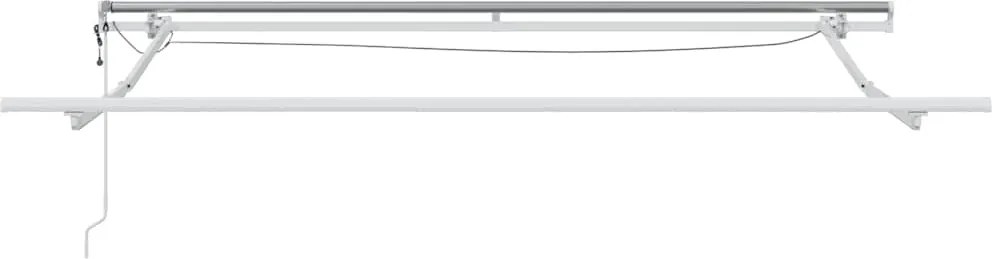 Automatická zatahovací markýza s LED hnědá 300 x 250 cm 3215376
