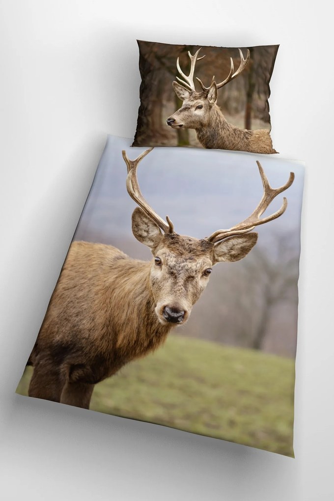 3d povlečení s jelenem - Deer Deer 140x200 cm