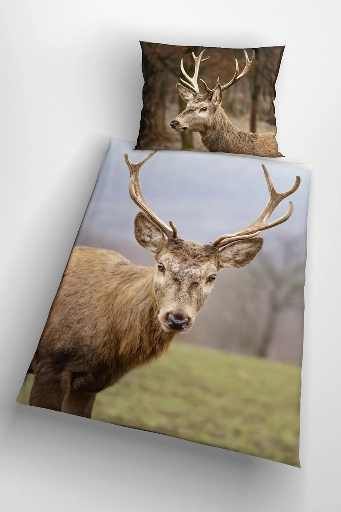 3d povlečení s jelenem - Deer Deer 140x200 cm