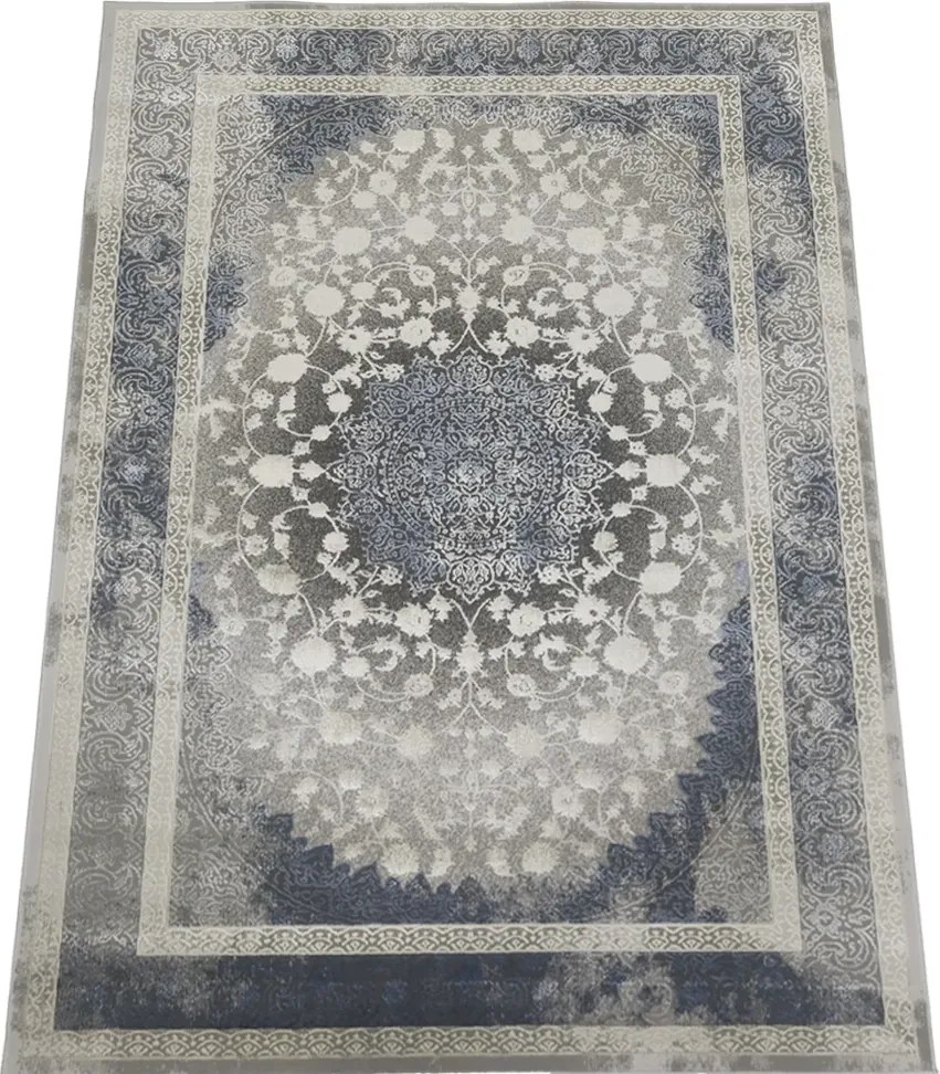 BE Koberec Deluxe 9091 NAVY - tmavě modrý obdélníkový Rozměr: 60x100 cm