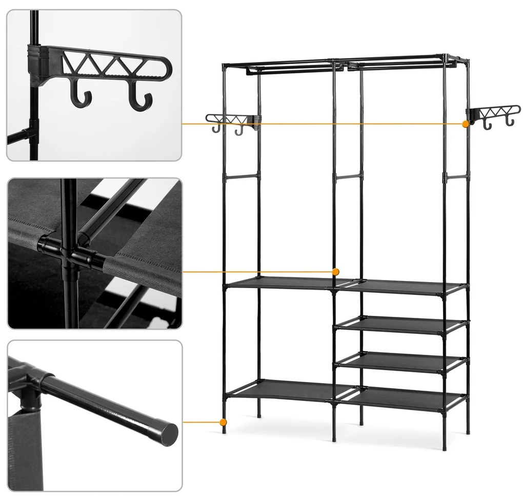 Stojící věšák Massido 686600 černý