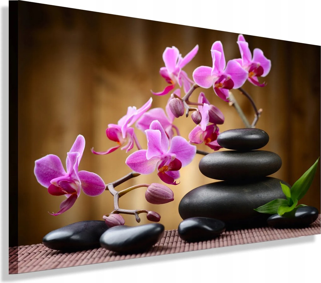 Obraz Spa Kameny Orchideje Obrazy Canvas 100x70