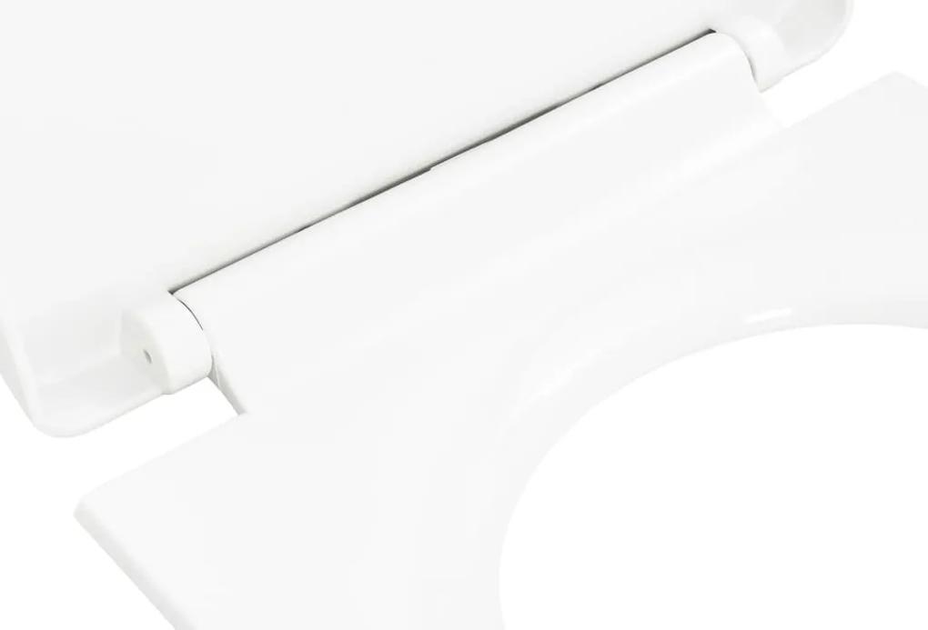 vidaXL Toaletní sedátko pomalé sklápění rychloupínací [145017] Barva: Černá