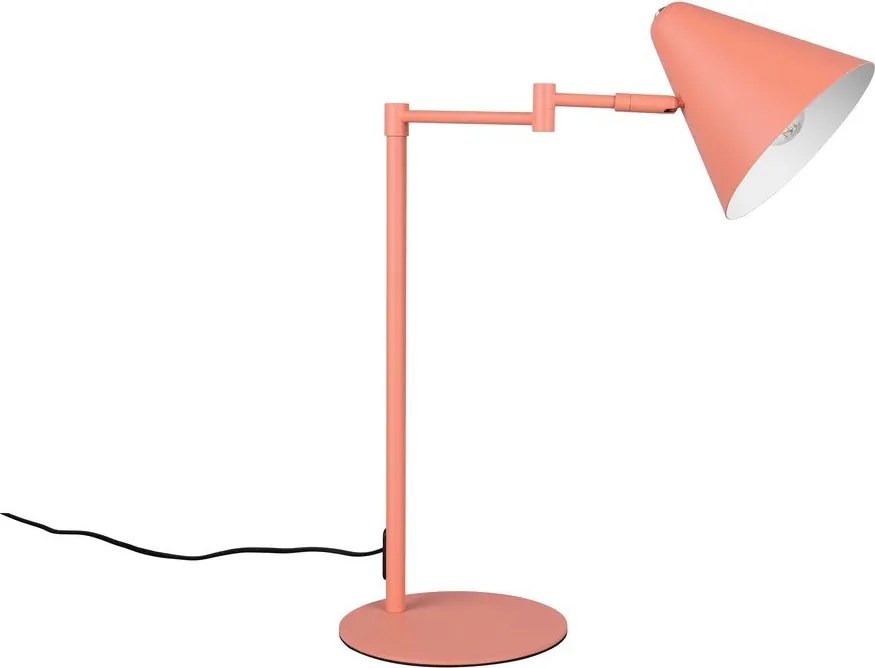 Oranžová stolní lampa s ohybatelnou konstrukcí (výška 50,5 cm) Cosima – Trio