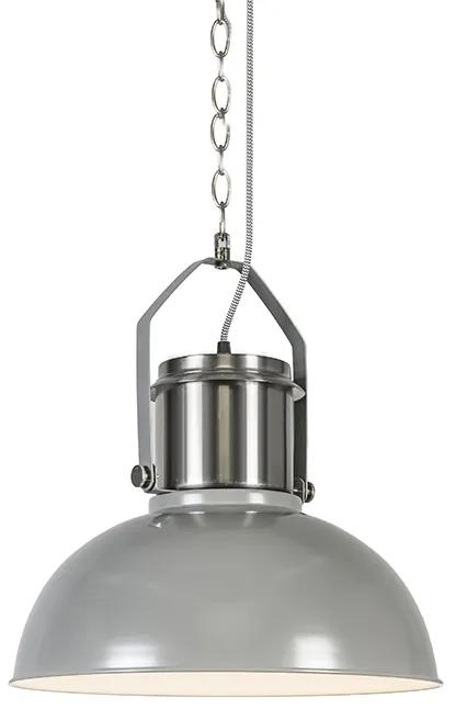 Průmyslová závěsná lampa šedá - Industrial 37