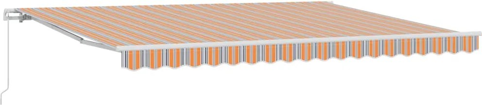 Stahovací markýza Vícebarevný 450 × 300 cm Polyester a hliník 3330927