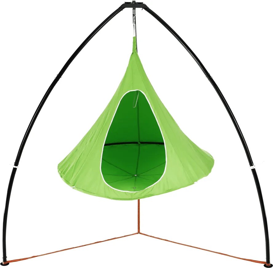 Závěsné houpací křeslo, zelená, KLORIN NEW BIG SIZE CACOON HAMMOCK