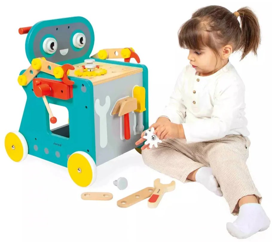 BricoKids - Chodítko a vozík s nářadím - Robot