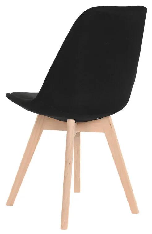 DKD Home Decor Černá moderní židle 48 x 56 x 83 cm