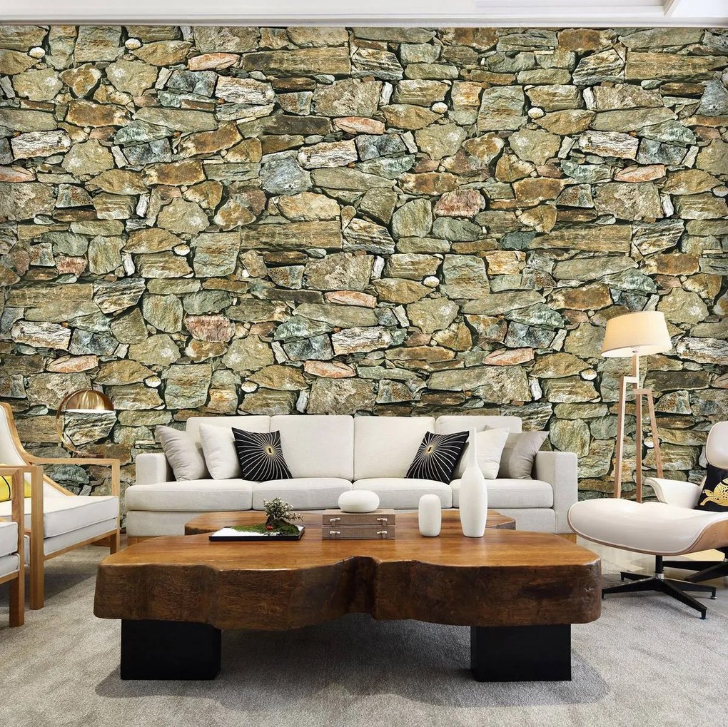 Fototapeta - Stone Wall Rock (152,5x104 cm)