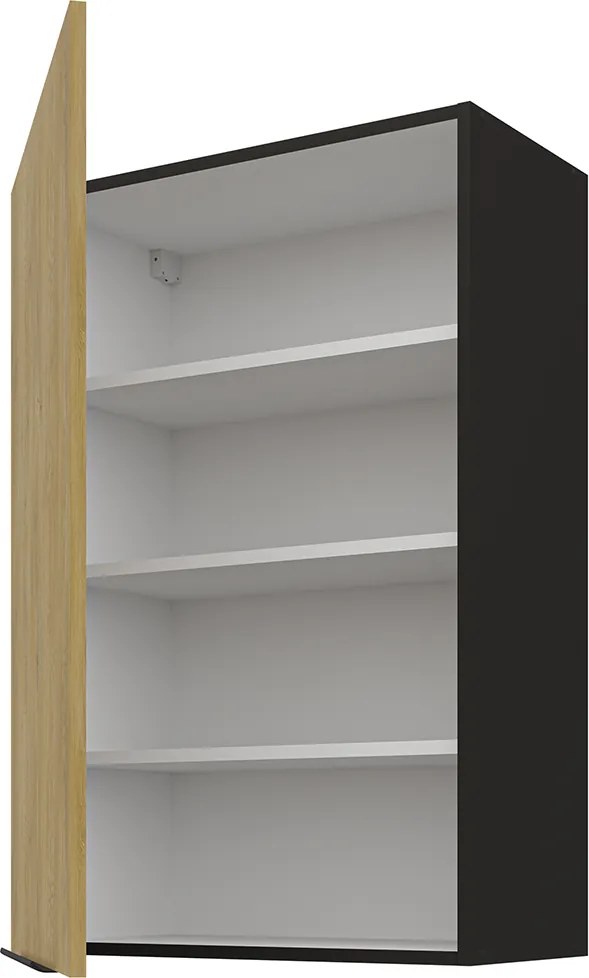 CREMONA cc | horní skříňka 60 G-90 1F policová | 60 cm | VYSOKÁ | černá/cremona
