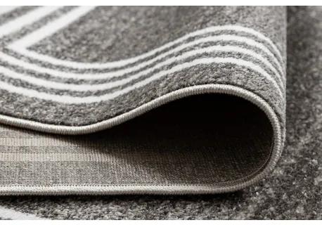 koberec MATEO 8034/944 Moderní vzor rámu strukturální šedá / béžový velikost 160x220 cm | krásné koberce cz