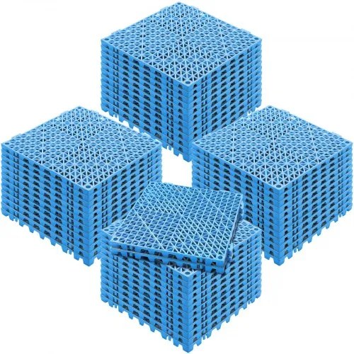 Modulární zámkový polštář, 50 balení 30 × 30 cm – Modrá