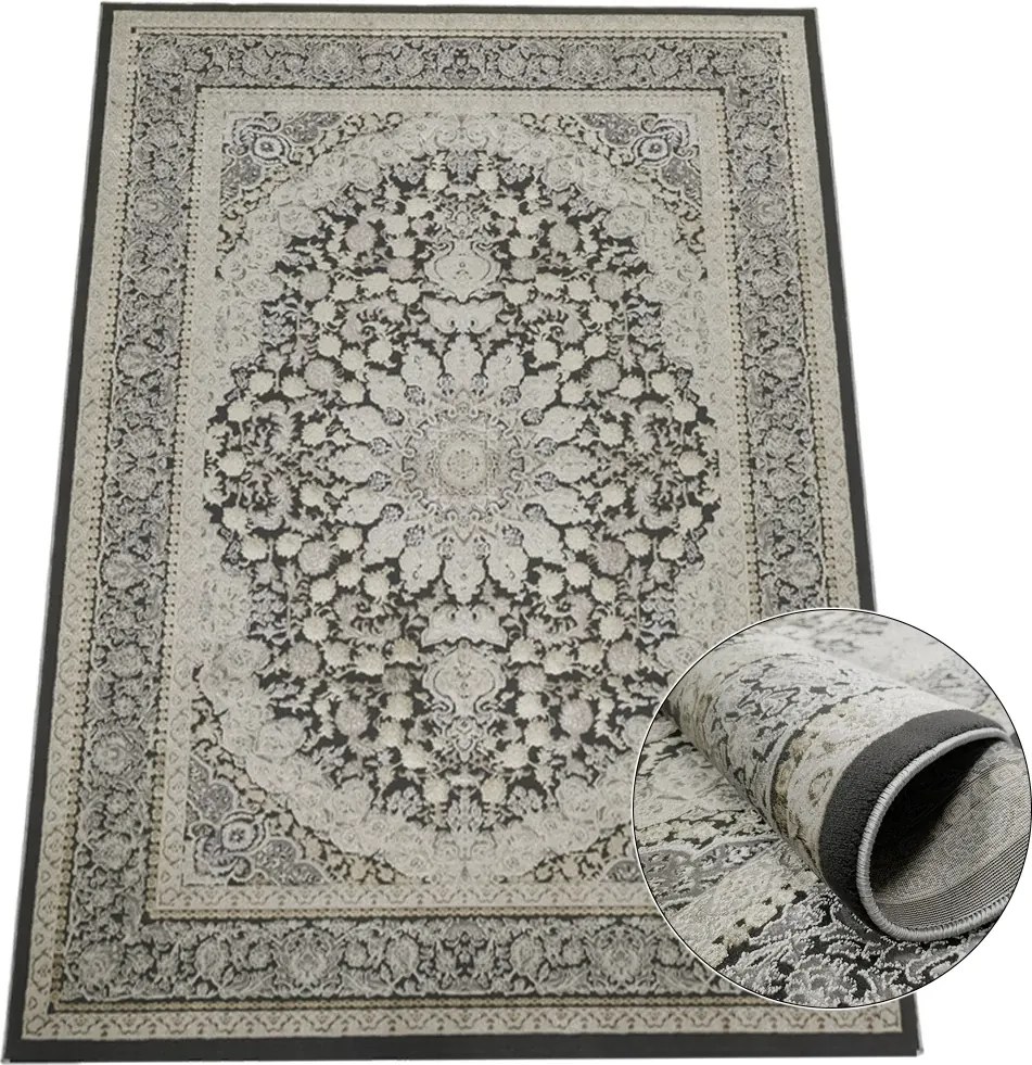 BE Koberec Deluxe 9092 BEIGE - béžový obdélníkový Rozměr: 60x100 cm